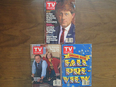 1987 TV Guide 3 Magazines Lot #45 Nightline, Cagney & Lacey, NOLA Ed VG ...