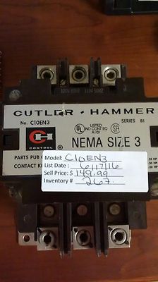 CUTLER-HAMMER CASE SWITCH BREAKER C10EN3 (267)1C | eBay