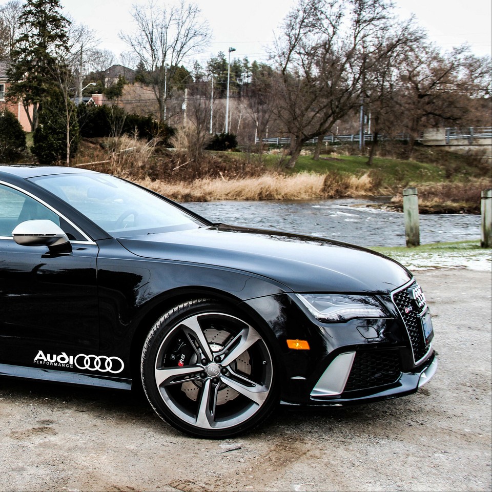 AUDI PERFORMANCE RS SPORT CAR STICKER DECAL LOGO DECOR RACING VINYL ...