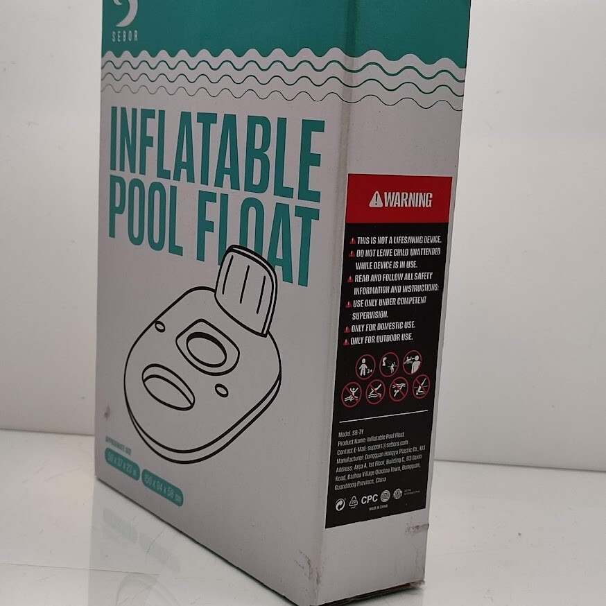 Sebor Inflatable Pool Float, Heavy-Duty Pool Lounger with Backrests ...