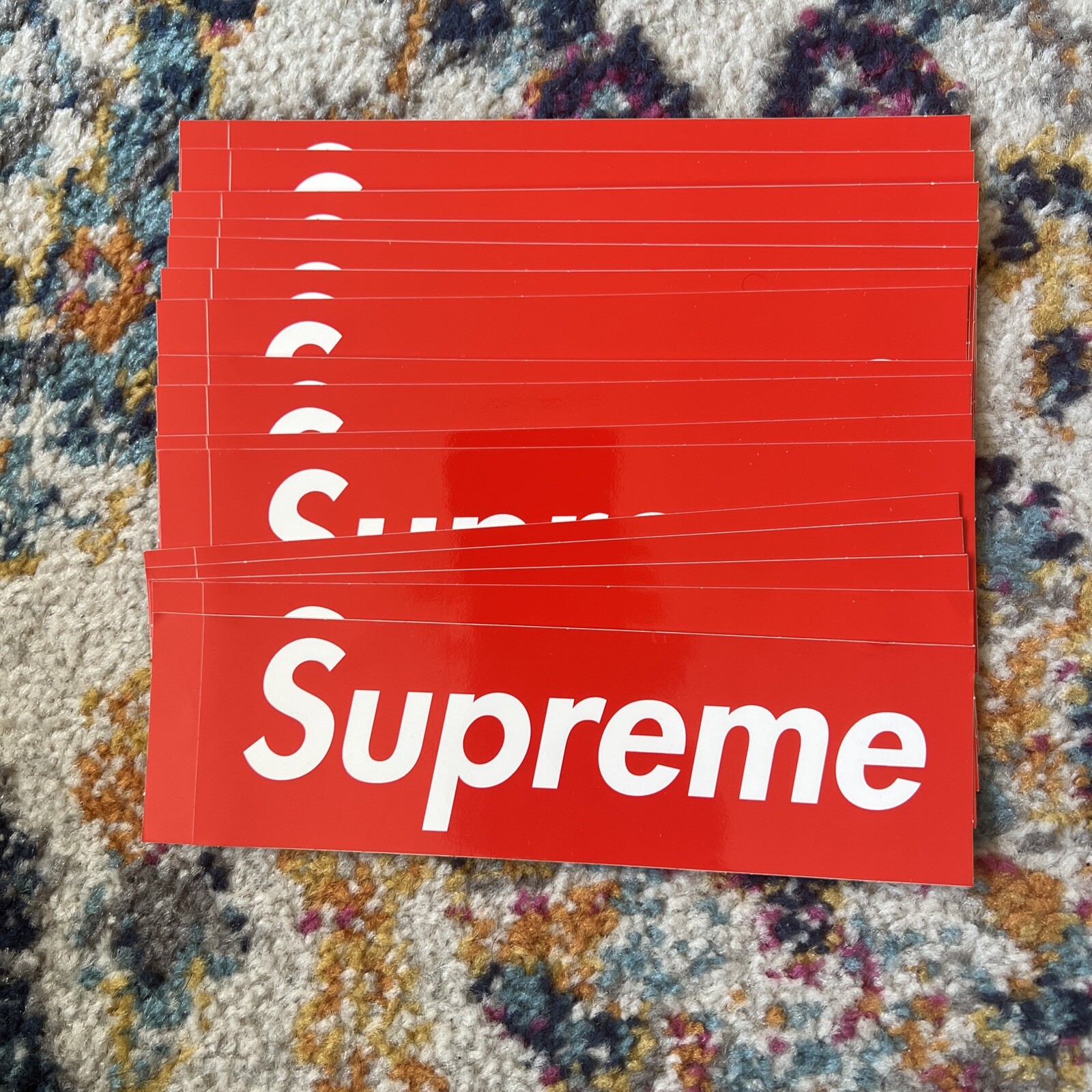 Supreme Red Box Logo Sticker SET OF 10 BULK 100% Authentic | eBay