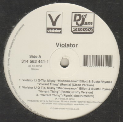 Violator - Vivrant Thing - Feat Q-Tip ( Watt RMS) - *Def Jam - USA 1999 ...