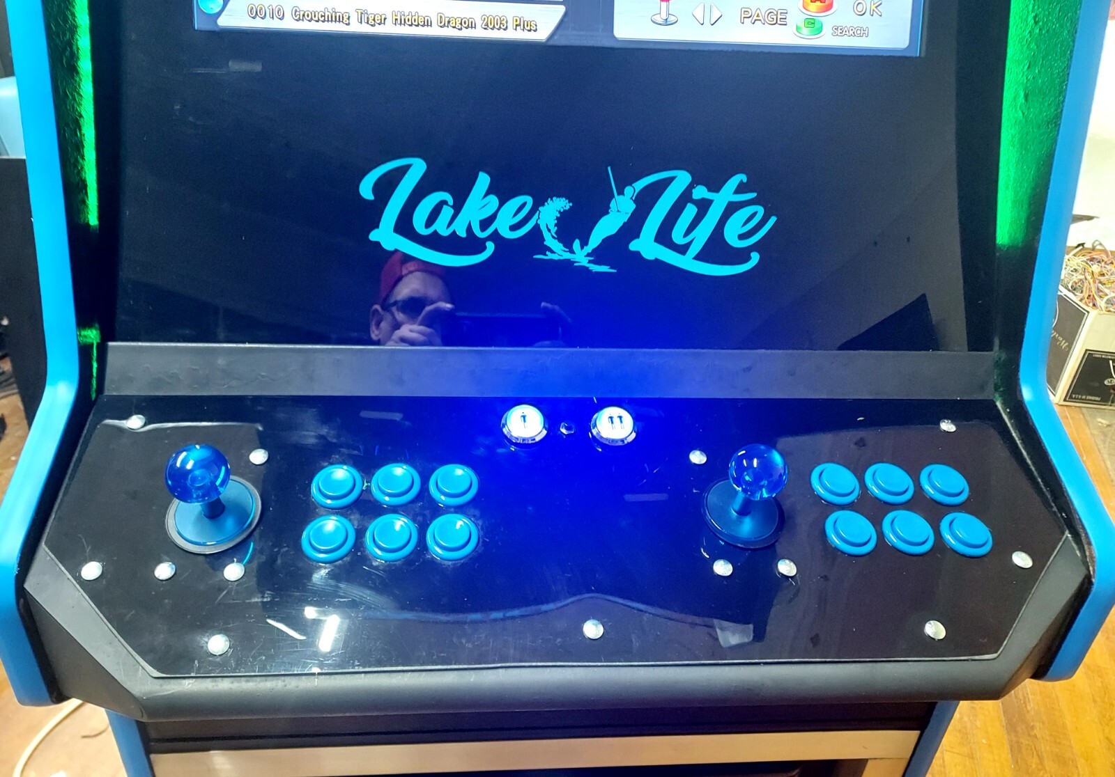 BOJICADE Stand Up Arcade Custom Multicade EPOXY/RESIN Side Art OKOBOJI ...