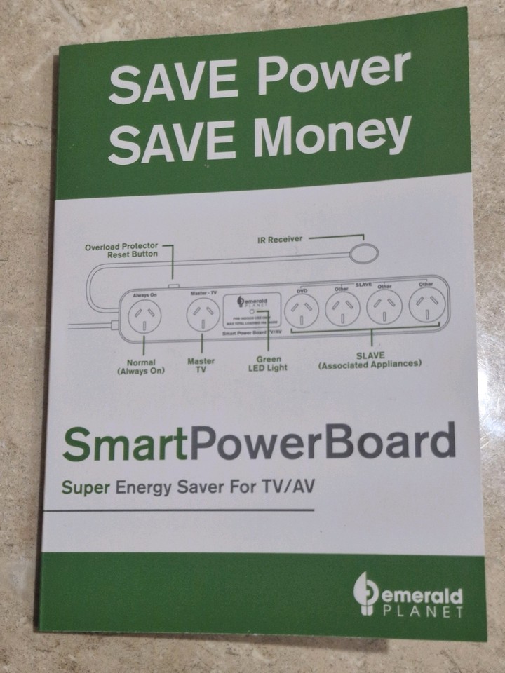 4 Emerald Planet Smart Energy Saving IR Receiver TV Power Board Surge ...