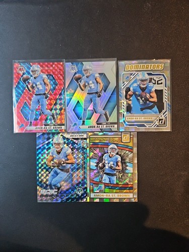 Amon Ra St Brown 2025 Insert Lot 5 Cards | eBay