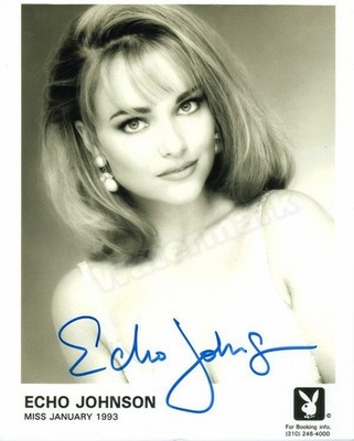 ECHO JOHNSON SIGNED AUTOGRAPHED 8x10 PLAYBOY PLAYMATE PROMO PHOTO ...