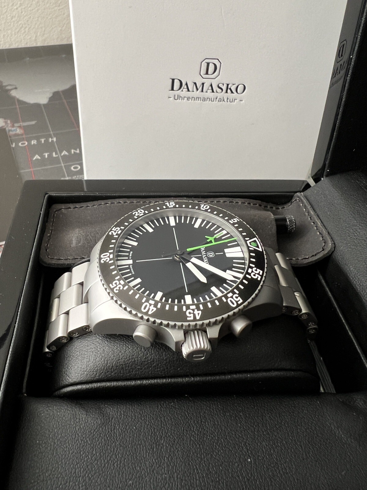 Damasko DC80 Center Chronograph Ice-Hardened Stainless Steel Bracelet ...