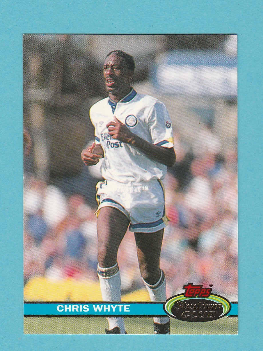 FOOTBALL - TOPPS U.K. - FOOTBALLER NO. 47 - CHRIS WHYTE OF LEEDS - 1992 ...