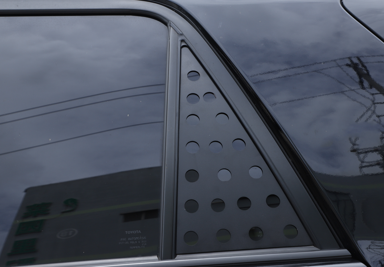 Black C-pillar Triangular Window Glass Plate Trim Accessories For ...