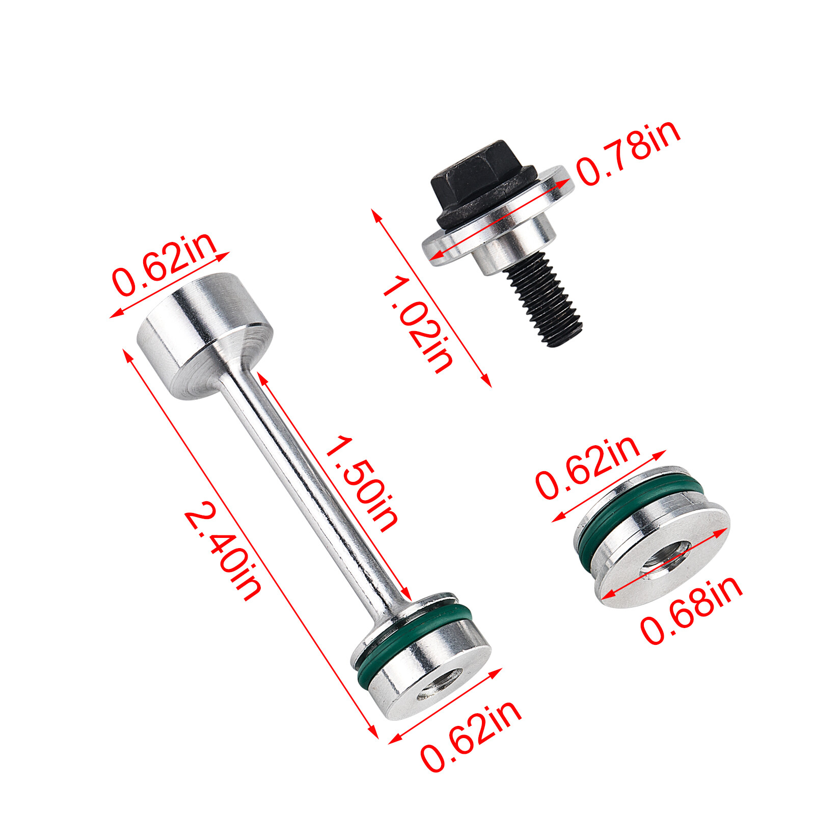 LS Barbell Oil Diverter Pickup Tube Hold Down Gallery Plug LS1-2-3 5.3 ...