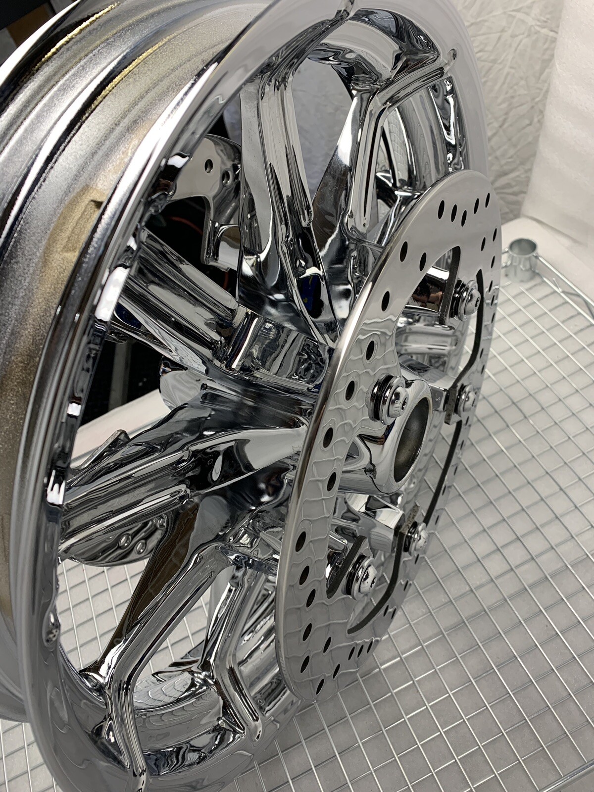 Harley CHROME 2009 Road Glide King RIM Impeller Touring Front Wheel ...