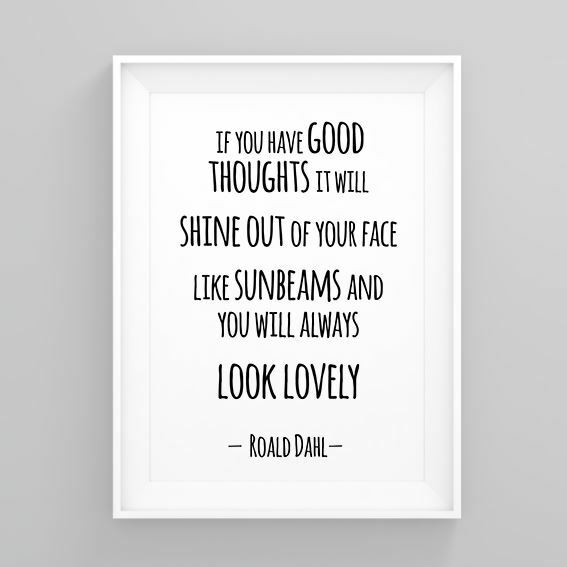 Roald Dahl Wall Quotes