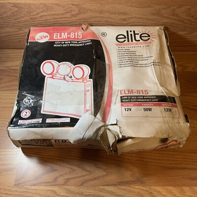 Elite Lighting ELM-815 Emergency Light for Damp Location | eBay