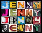 JENNY Name Poster featuring photos of actual sign letters | eBay