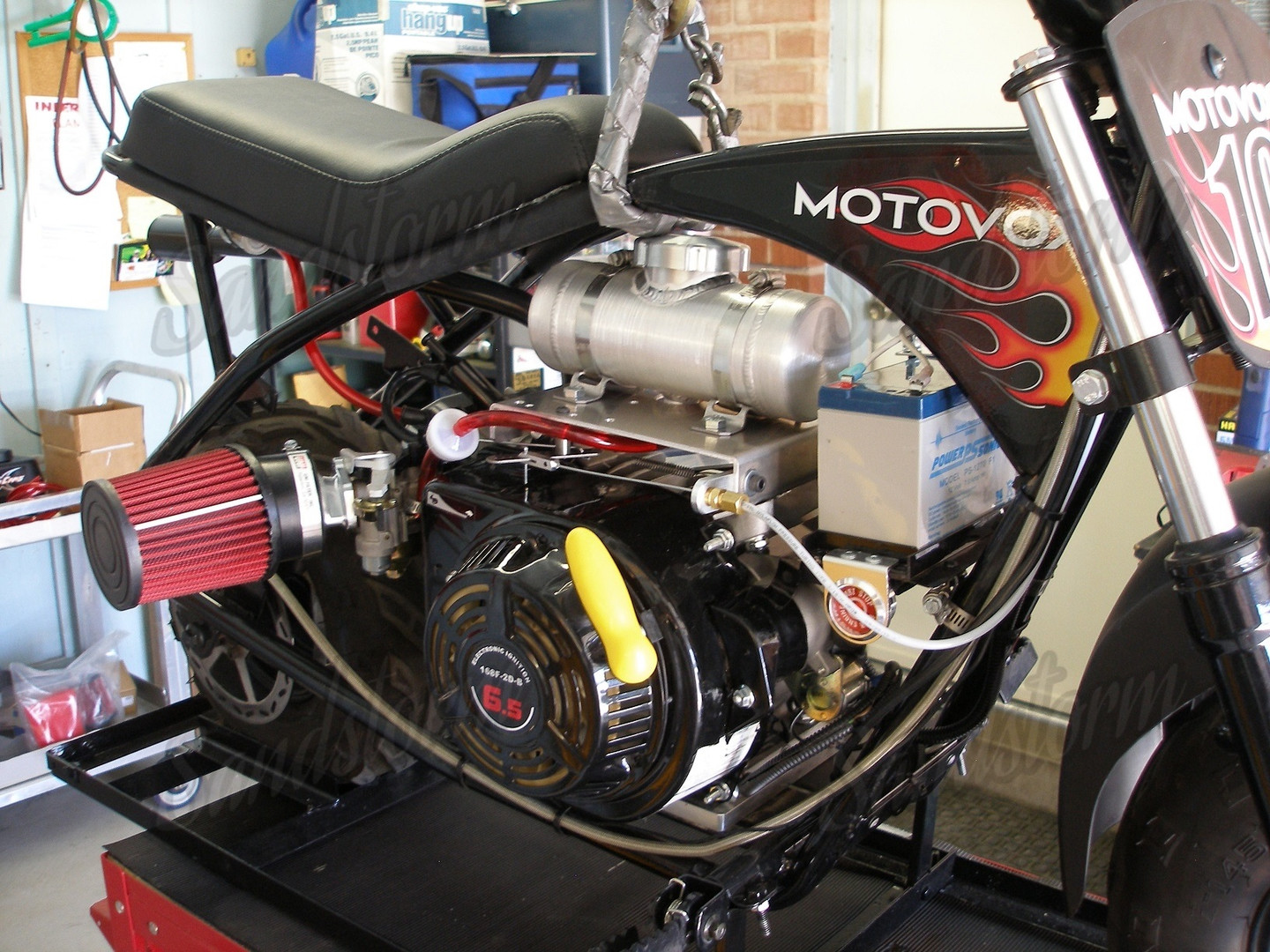 4x8 Center Fill Spun Aluminum Gas Tank .39 Gallon - 1/4 NPT OFFSET ...