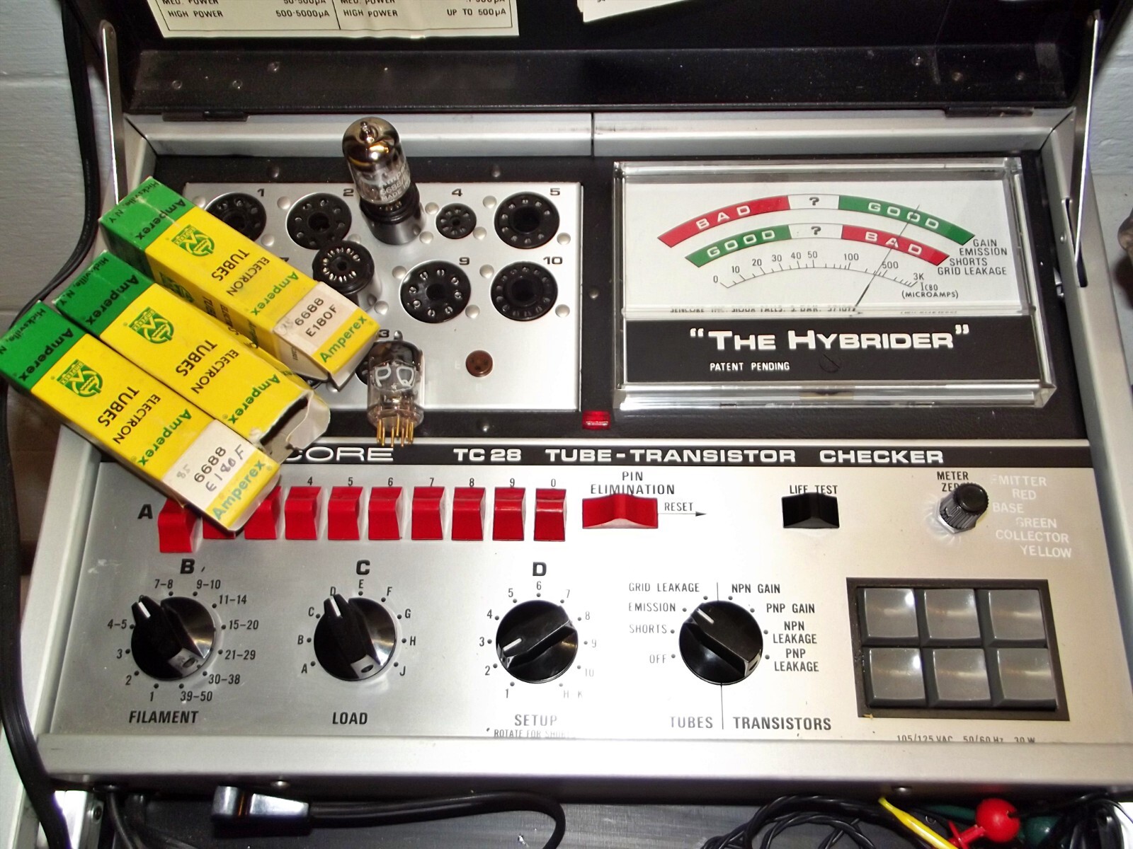 3 Amperex E180F Gold pins 6688 tubes valves PQ Premium Quality series ...