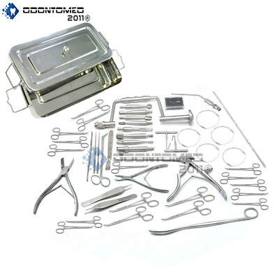 Craniotomy Instruments Set with Sterilization Box Orthopedic Surgical ...