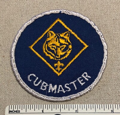 Vintage CUBMASTER Boy Scout Adult Leader Position Badge PATCH Uniform ...