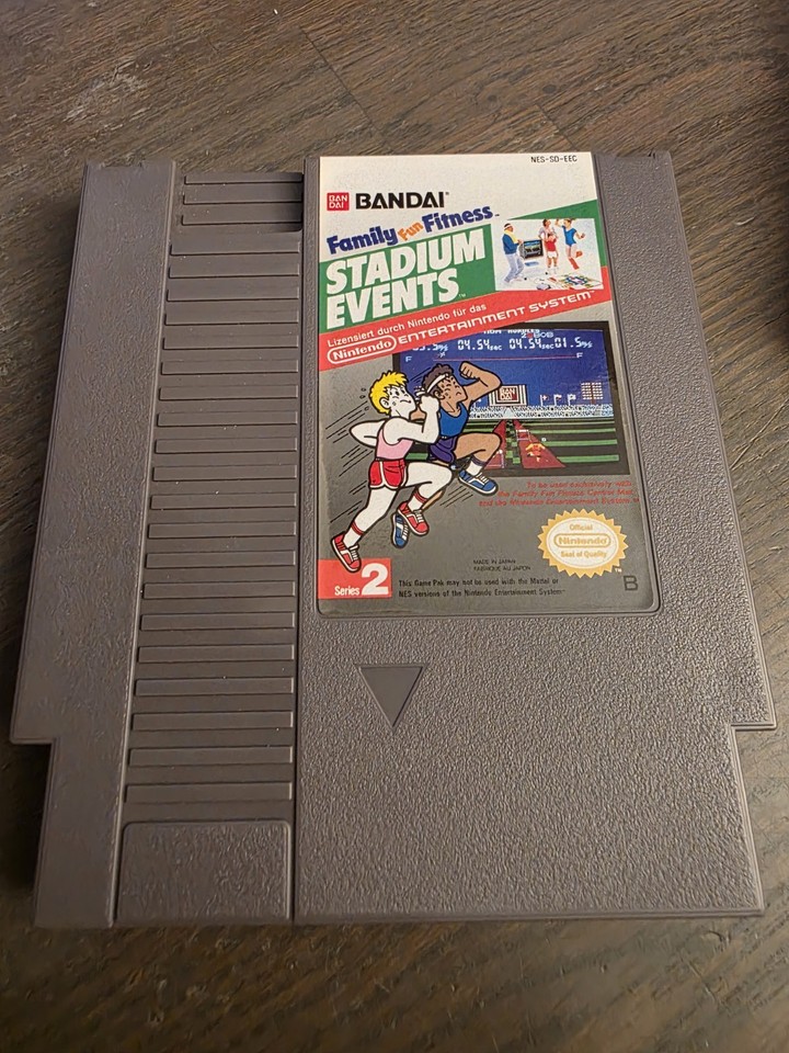 Nintendo NES Stadium Events VERY CLEAN Bandai Family Fun Fitness CIB | eBay