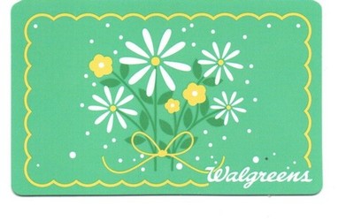Walgreens Flowers Green Gift Card No $ Value Collectible | eBay