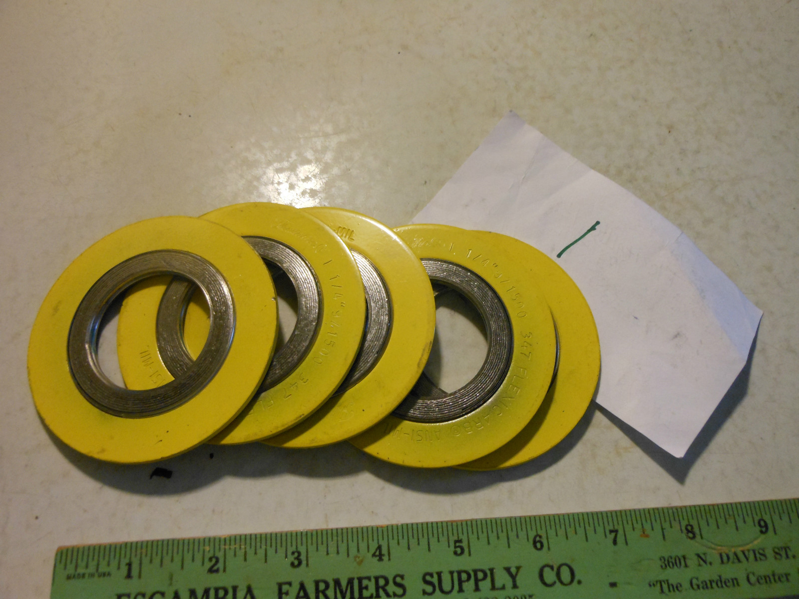 LOT OF 5 FLEXITALLIC 1 1/4" 9/1500 347 FLEXICARB-ANSI-MIL | eBay