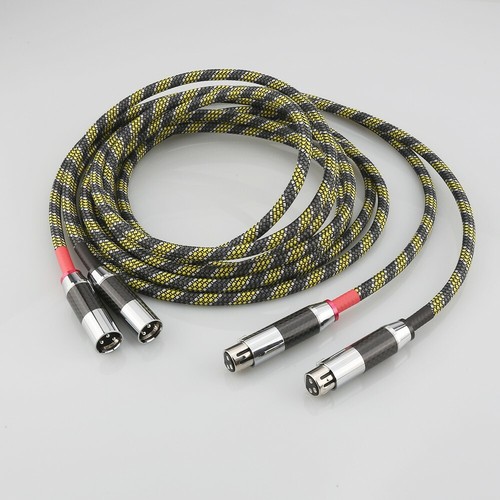 Pair Silver Plated Balanced XLR Audio Interconnect Cables For DAC AMP ...