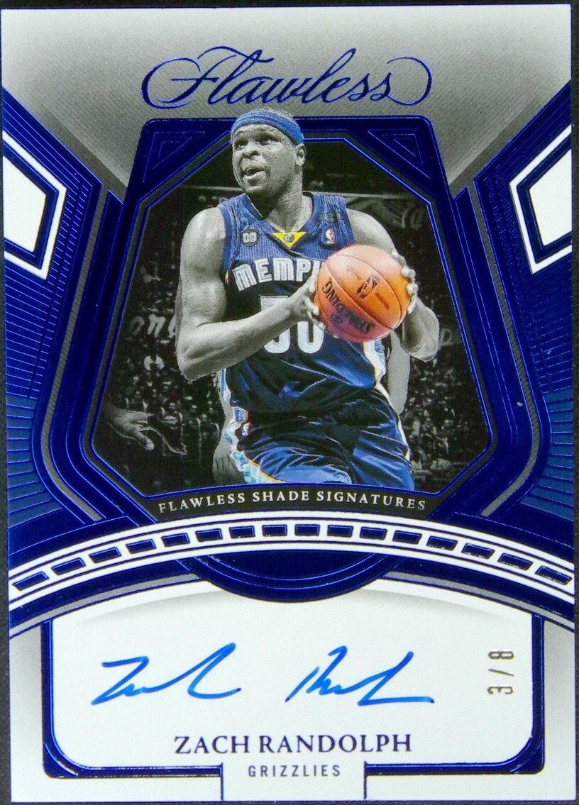 2023-24 Panini Flawless - Flawless Shade Signatures Zach Randolph #FSS ...