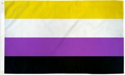 Non-Binary Flag 2x3ft LGBTQIA NB Pride Non Binary Pride Flag NonBinary ...