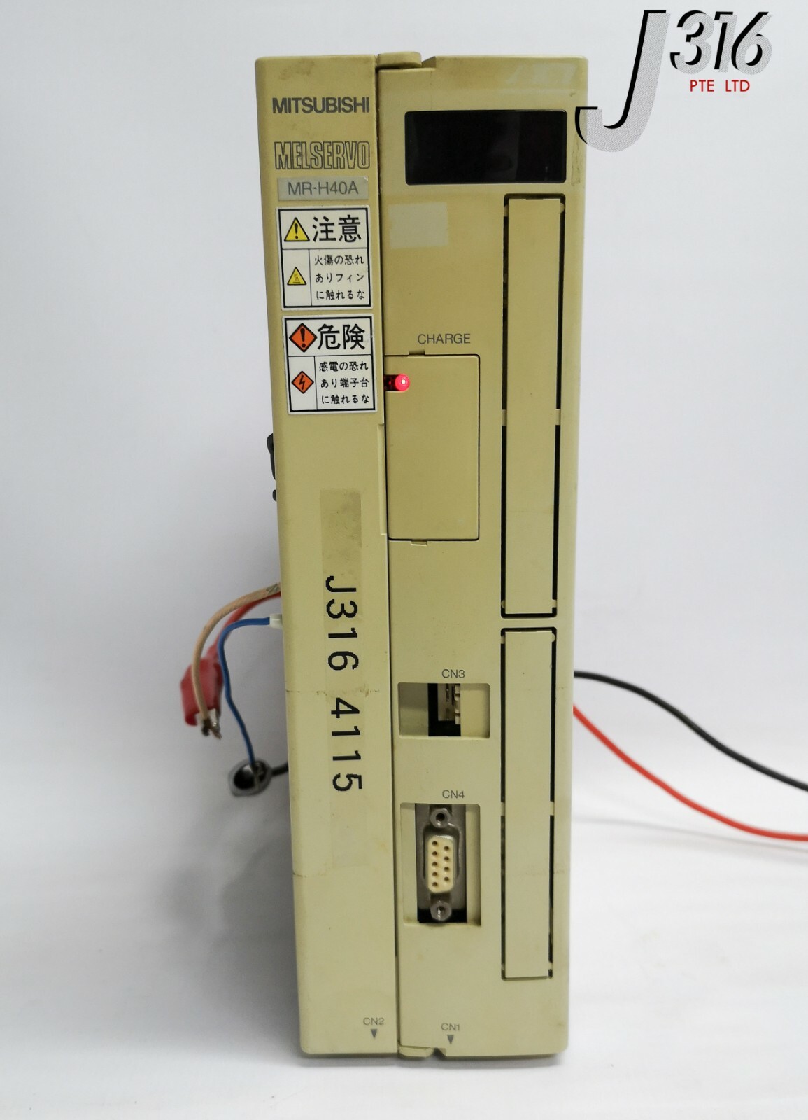 4115 MITSUBISHI AC SERVO DRIVE, 400W AC200V-230V 50/60HZ 2.8A MR-H40A ...