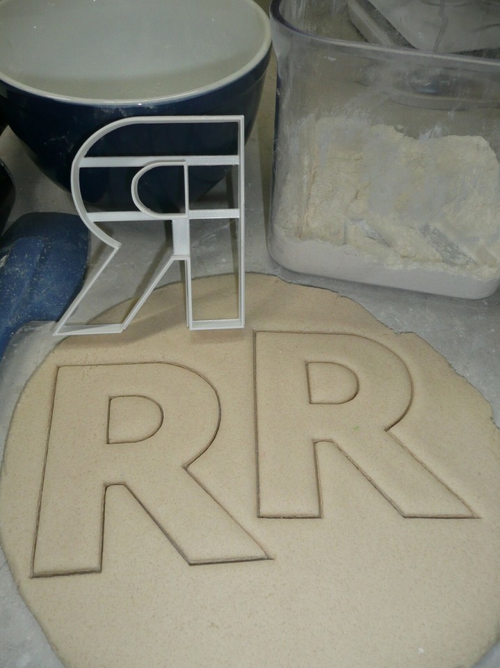 LETTER R 4 INCH UPPERCASE CAPITAL BLOCK FONT COOKIE CUTTER USA PR4231 ...