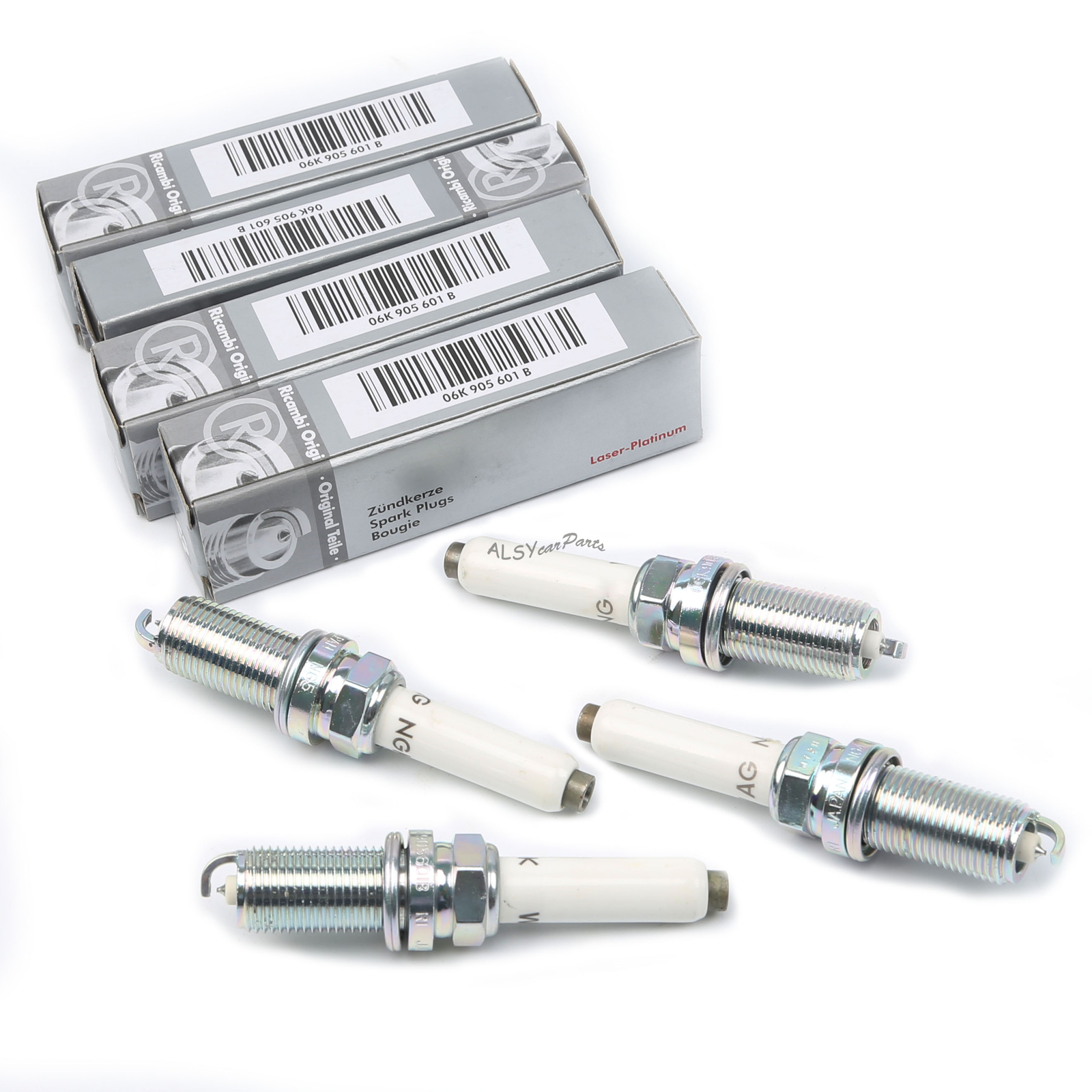 Laser Platinum Spark Plug Set Fit For Audi A4 A5 VW Golf 06K905601B ...