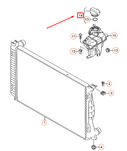 NEW AUDI A6 C6 EXPANSION TANK CAP 8E0121321 OEM | eBay