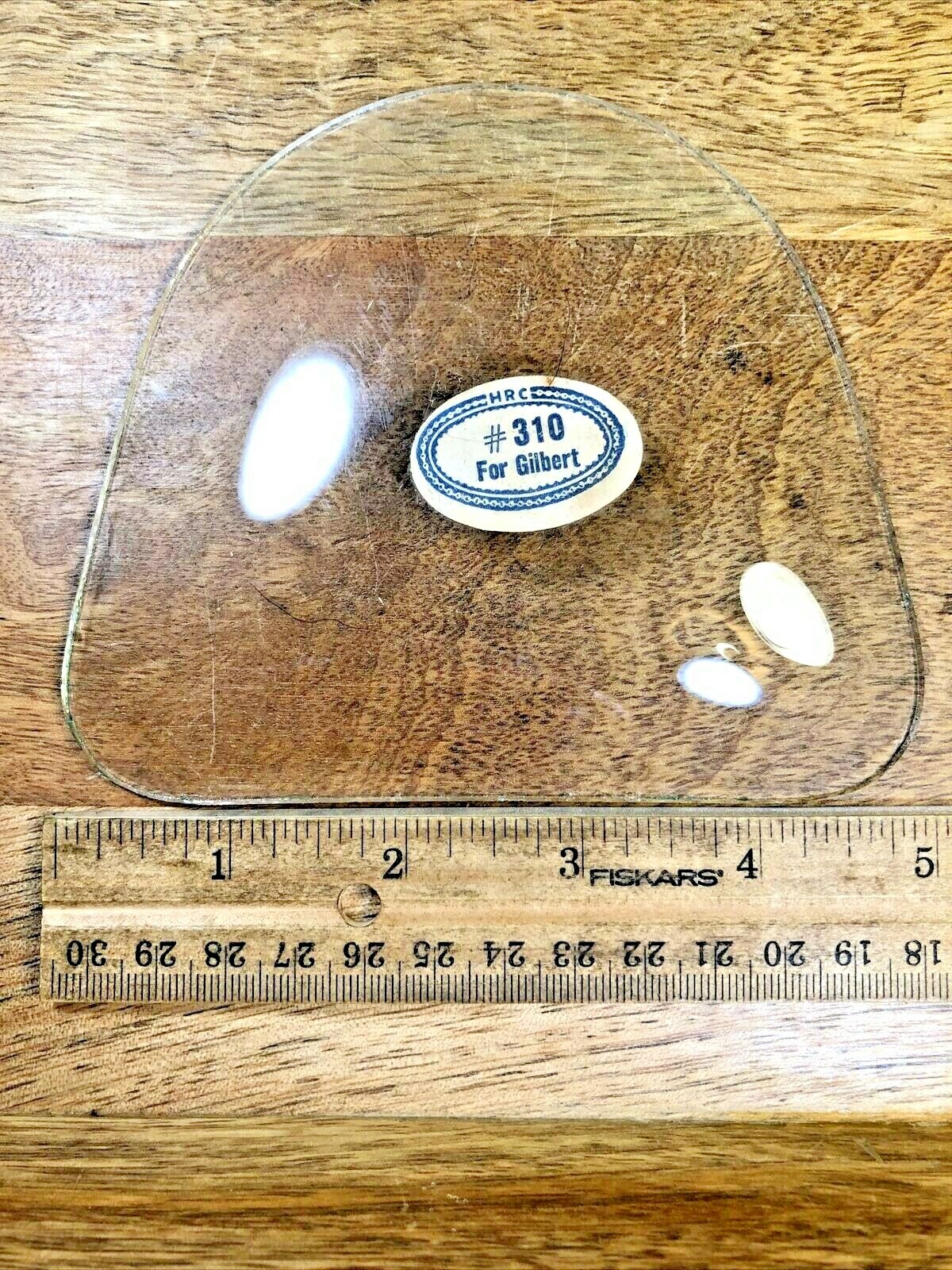 Unusual Shaped Convex Clock Glass (Stamped for Gilbert Clocks) (K6124 ...