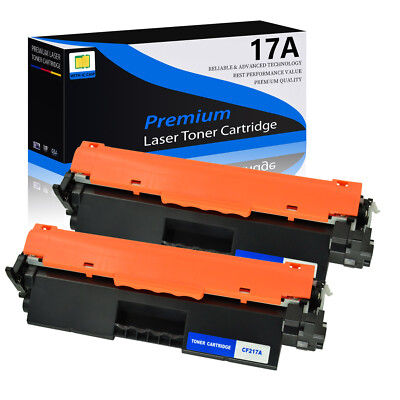 2 Pk CF217A 17A Toner Cartridge For HP Laserjet M102w M102 M130fn ...