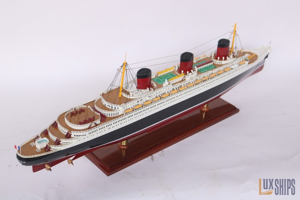 SS Normandie Ship Model 80cm - SS Normandie Model Ship | eBay