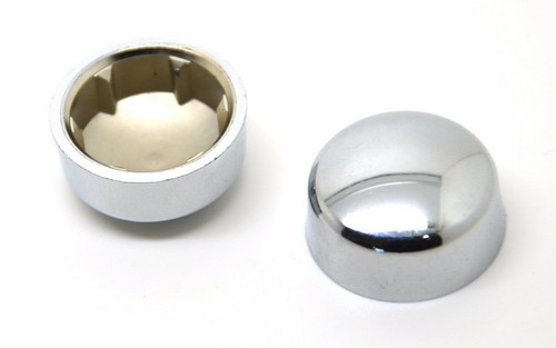 Hex Head Bolt Nut Cover Dome for 9/16" Wrench or Socket Chrome Plastic ...