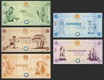 South Africa ORANIA 10 20 50 100 200 Ora Series E Banknote Set UNC ...