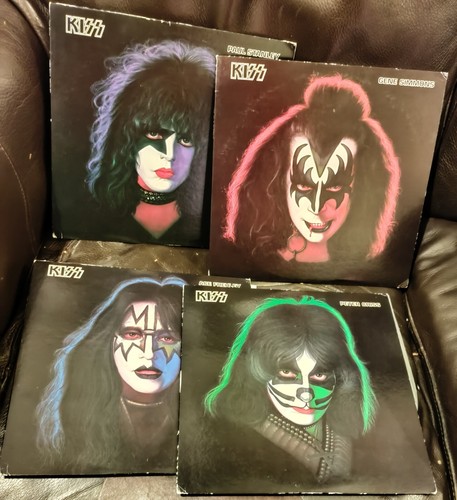 KISS solo albums complete Japan 4 LP set - all vinyl is Mint! | eBay