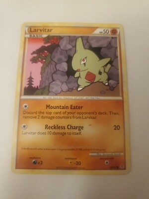 Pokémon TCG Larvitar HSUnleashed 50/95 Regular Common | eBay