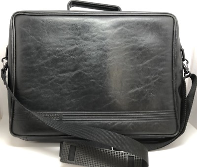 Vintage Hewlett Packard HP Black Laptop Carrying Case Bag Cross-body ...