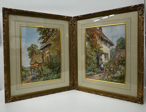Antique pair Watercolour Paintings signed Arthur Stanley Wilkinson ...