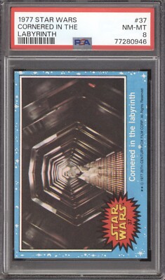1977 STAR WARS - Cornered in the Labyrinth #37 — PSA 8 | eBay