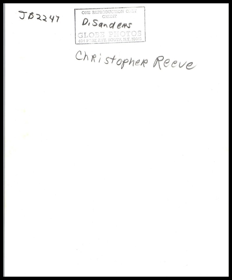 CHRISTOPHER REEVE SUPERMAN HOLLYWOOD ACTOR 1960s HANDSOME PORTRAIT ...