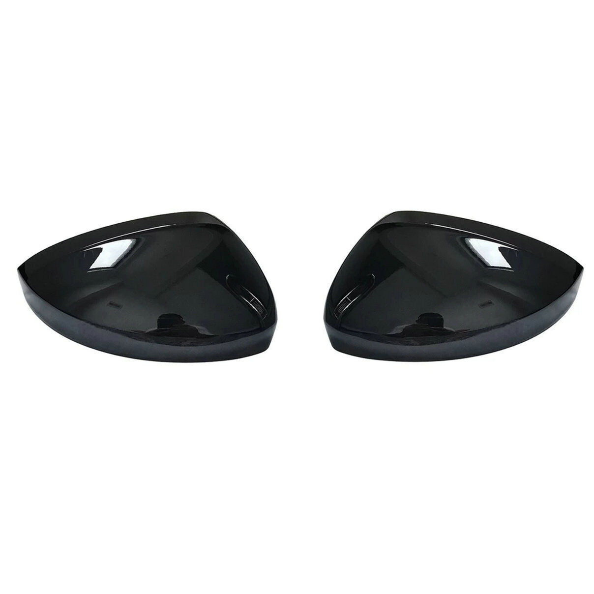2pcs Gloss Black Car Side Rear View Mirror Cover Cap For VW Tiguan MK2 ...