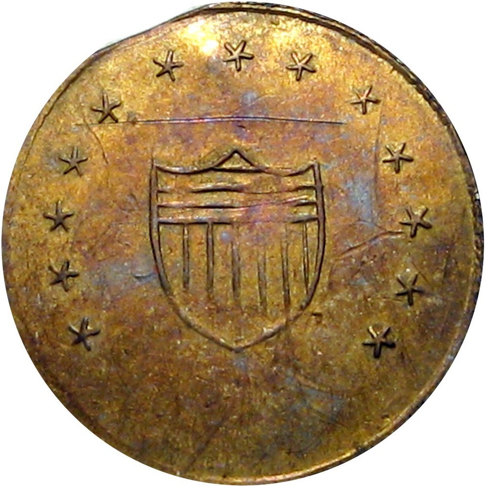1836 Baltimore Maryland Merchant Token Ship & Shield No Stars Below | eBay