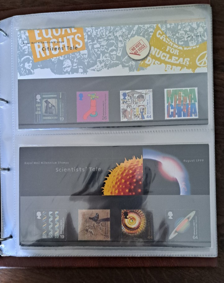 Royal Mail Millenium Presentation Pack Stamp Album with 26 Mint ...