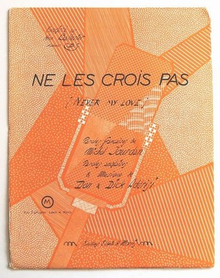 Partition vintage sheet music ANN BALLESTER : Ne Les Crois Pas * 60's ...