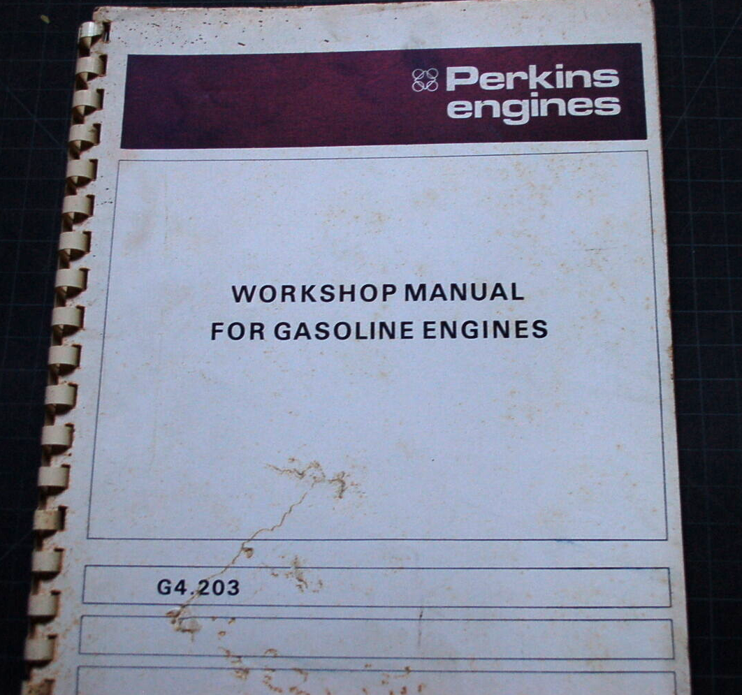 PERKINS G 4.203 Gas Gasoline Engine Repair Service Manual shop book ...