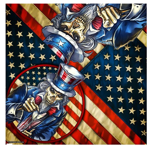 Uncle Sam Skeleton American Flag Design 21" x 21" Bandana | eBay