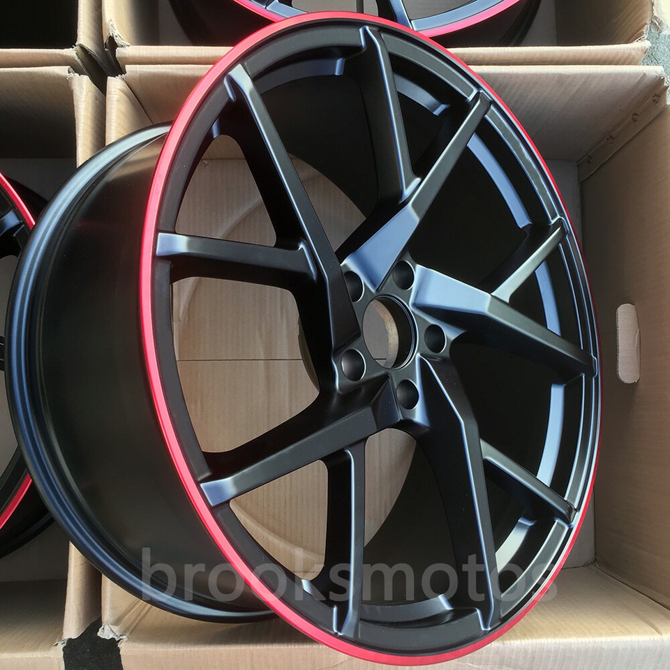 23" M STYLE RED LINE FORGED WHEELS RIMS FITS AUDI RS Q8 23X11 SET OF 4 ...